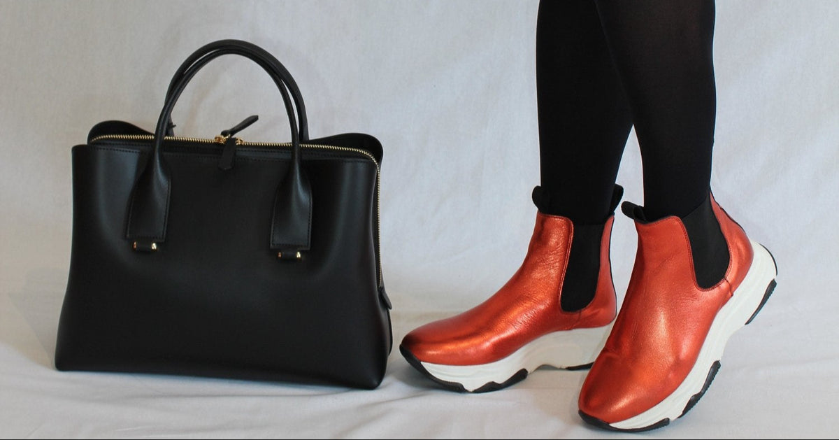 Poppy Chelsea Boot - Orange | Theshoebakery
