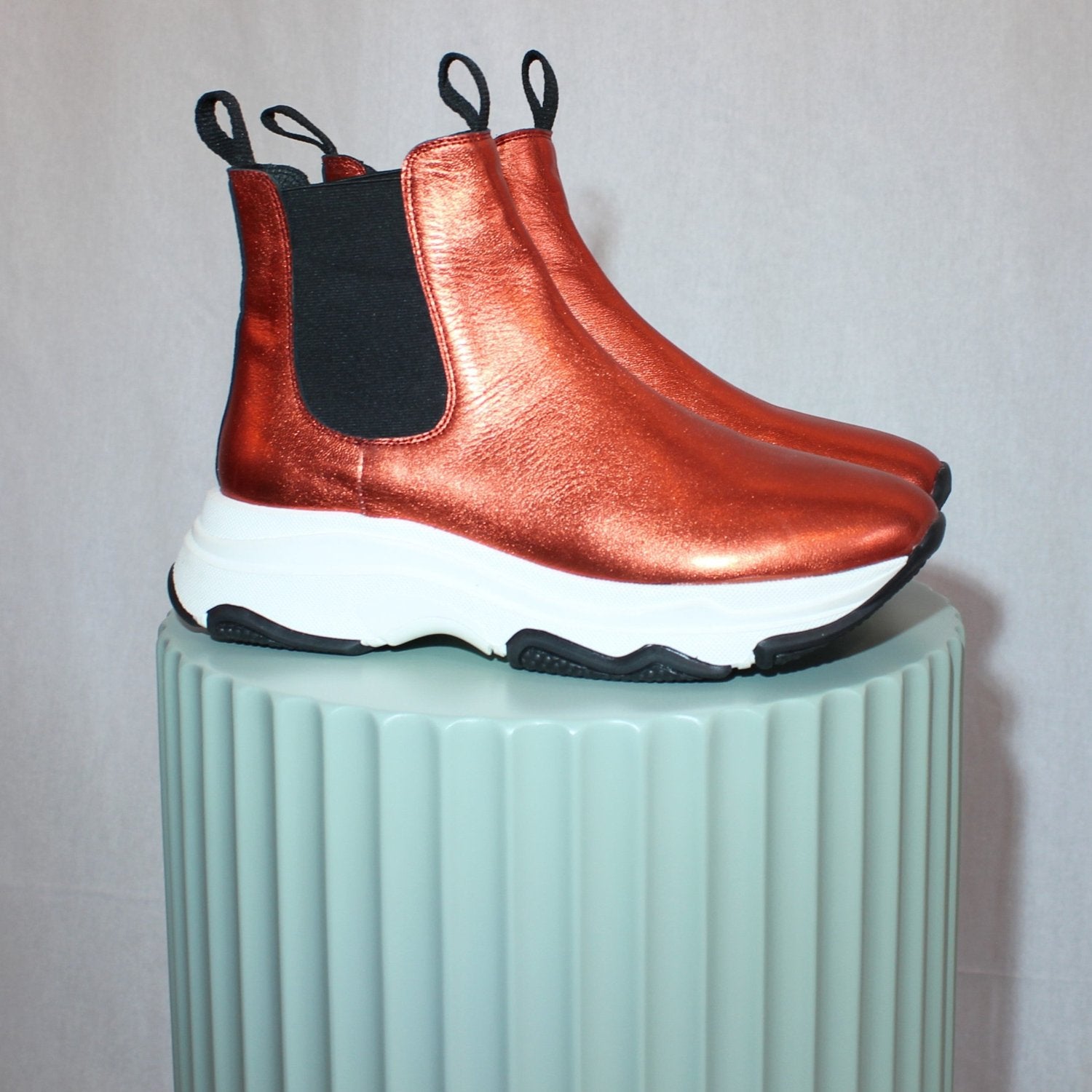 Poppy Chelsea Boot - Orange – Theshoebakery